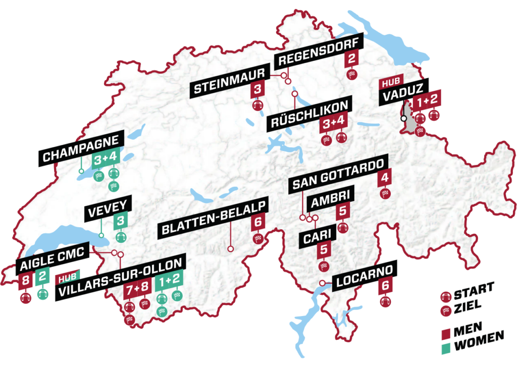 Tour de Suisse 2025 – Erste Etappenorte bekannt | Tour de Suisse