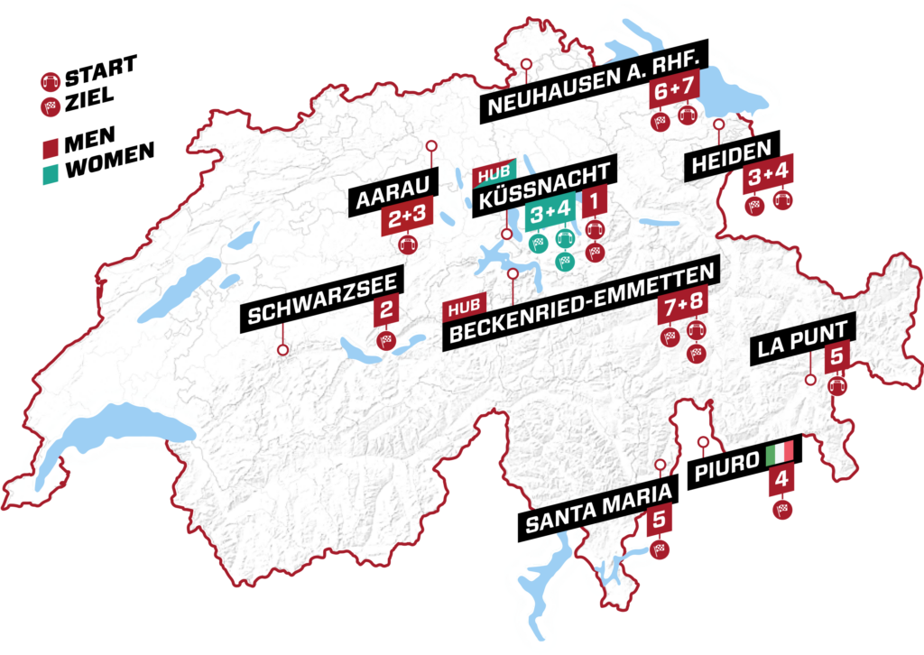 Tour de Suisse 2025 – les premières villes étapes sont connues | Tour ...